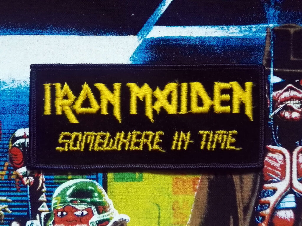 Iron Maiden “Somewhere In Time” Embroidered Patch – Eddies Battle Vest