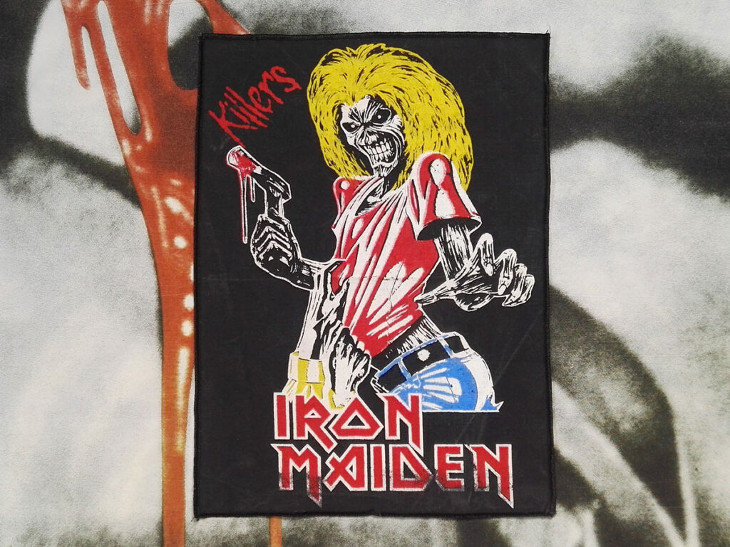 Iron Maiden “Killers” Backpatch Bootleg (Yellow Red Blue Colors ...