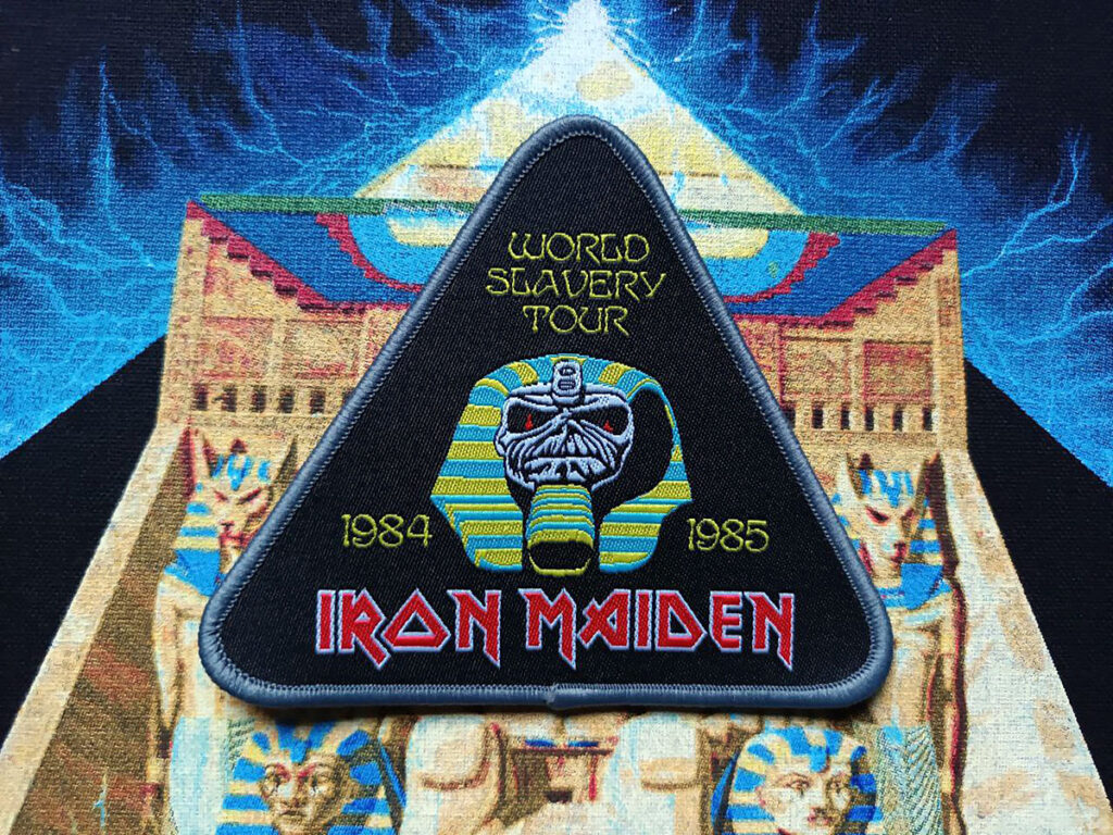 Iron Maiden “World Slavery Tour” Woven Patch 2023 – Eddies Battle Vest